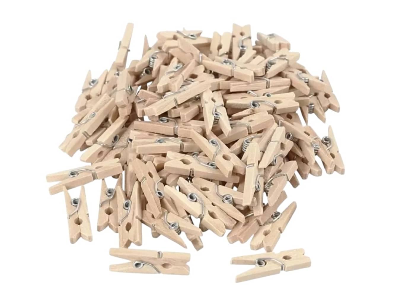 Broche de Madera 3 cm por 50 Unidades - Productos - Mercería Mayorista